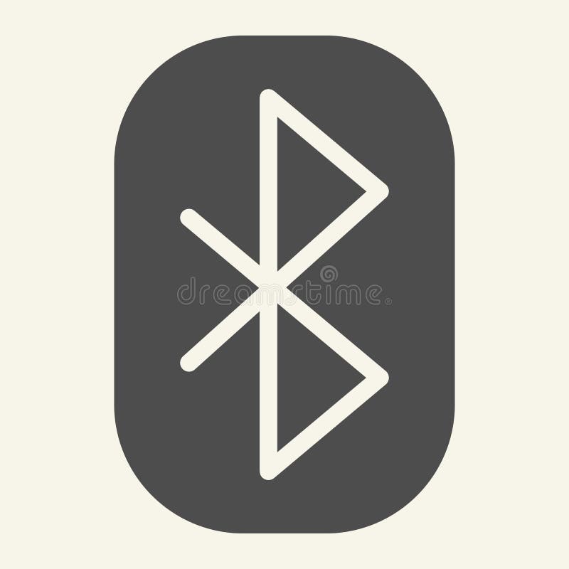 Bluetooth Solid Icon. Connection Vector Illustration Isolated on White ...