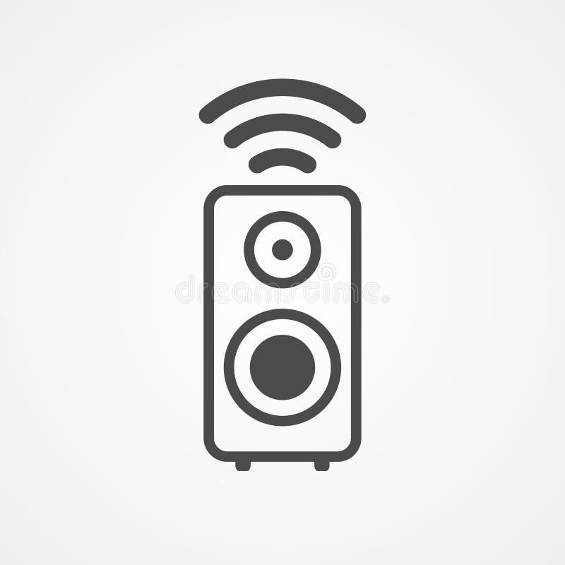 Bluetooth Speaker Vector Icon Sign Symbol Stock Vector - Illustration ...