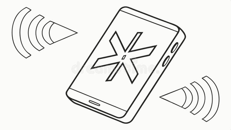 Bluetooth Symbol Vector. Wireless Technology and Connection Icon for ...