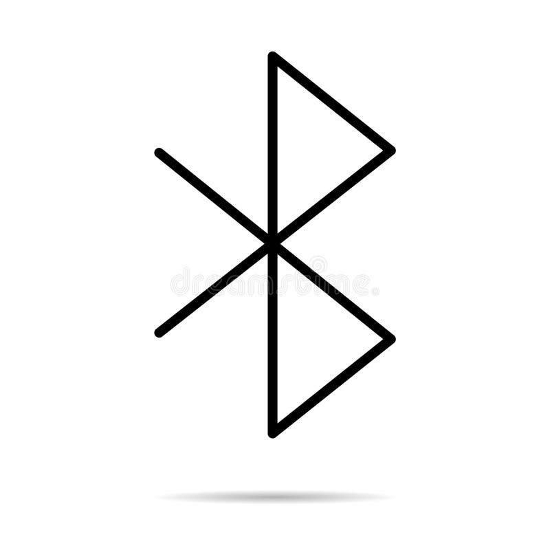 Bluetooth Technology Icon, Network Connection Web Symbol, Sharing Data ...
