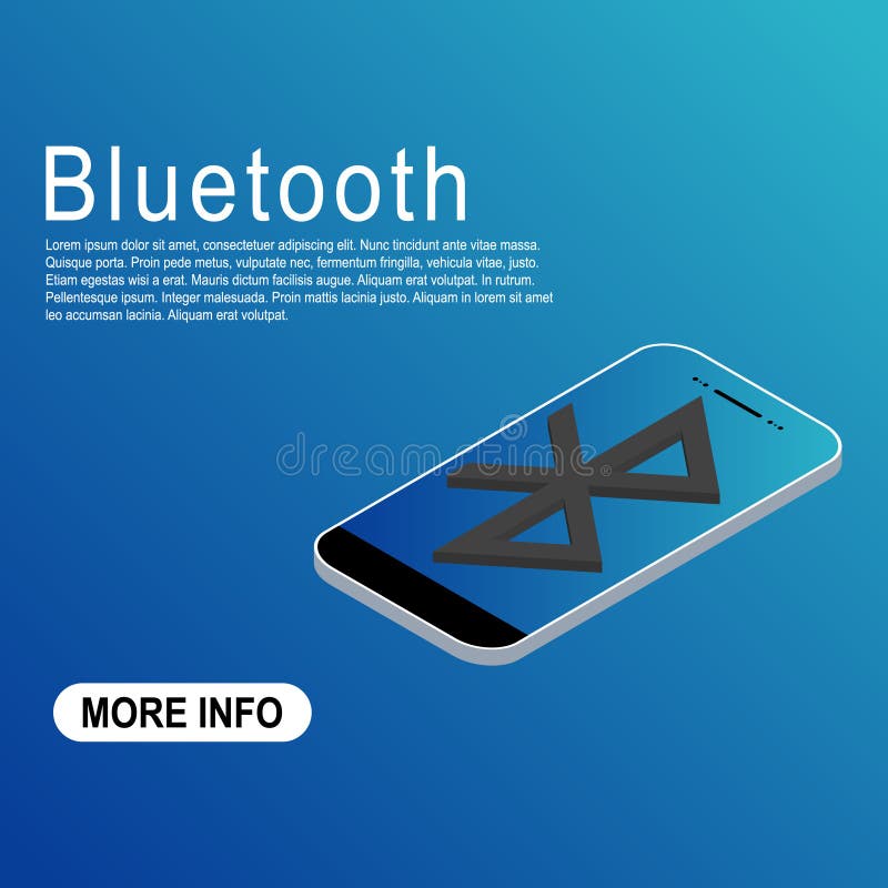 Bluetooth Technology Icon, Network Connection Web Symbol, Sharing Data ...