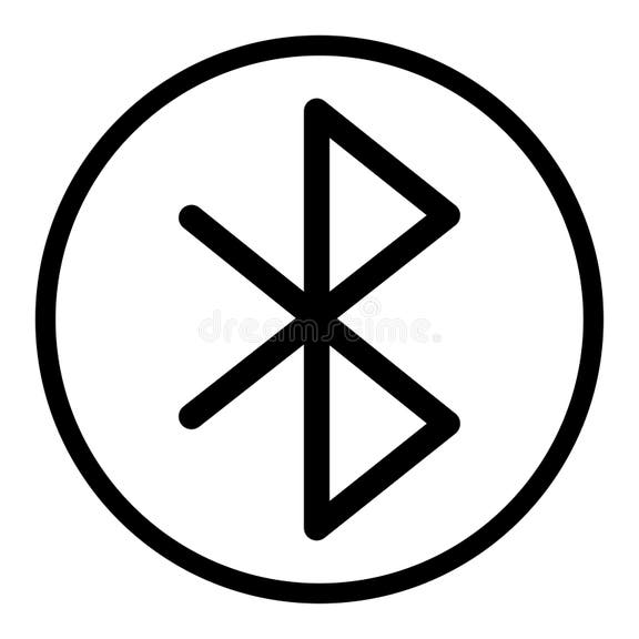 Bluetooth Technology Icon, Network Connection Web Symbol, Sharing Data ...