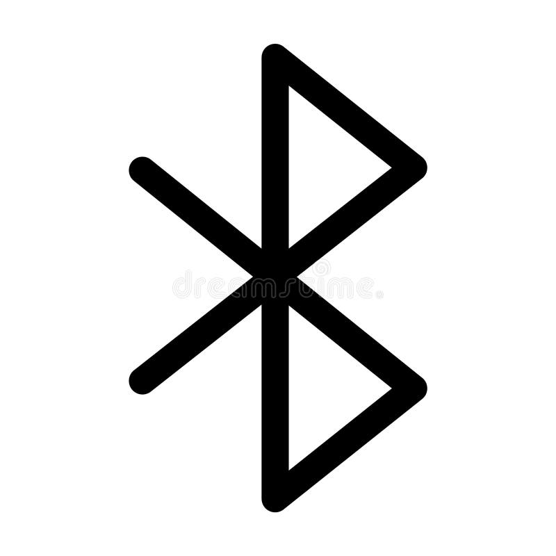Bluetooth Technology Icon, Network Connection Web Symbol, Sharing Data ...