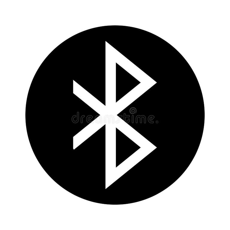 Bluetooth Technology Icon, Network Connection Web Symbol, Sharing Data ...