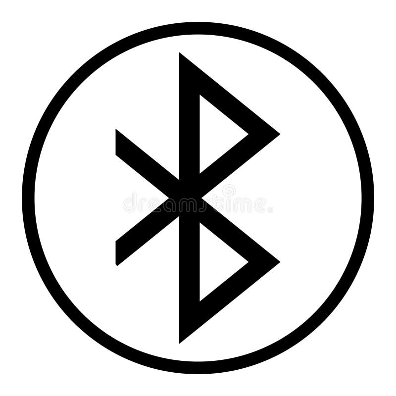 Bluetooth Technology Icon, Network Connection Web Symbol, Sharing Data ...