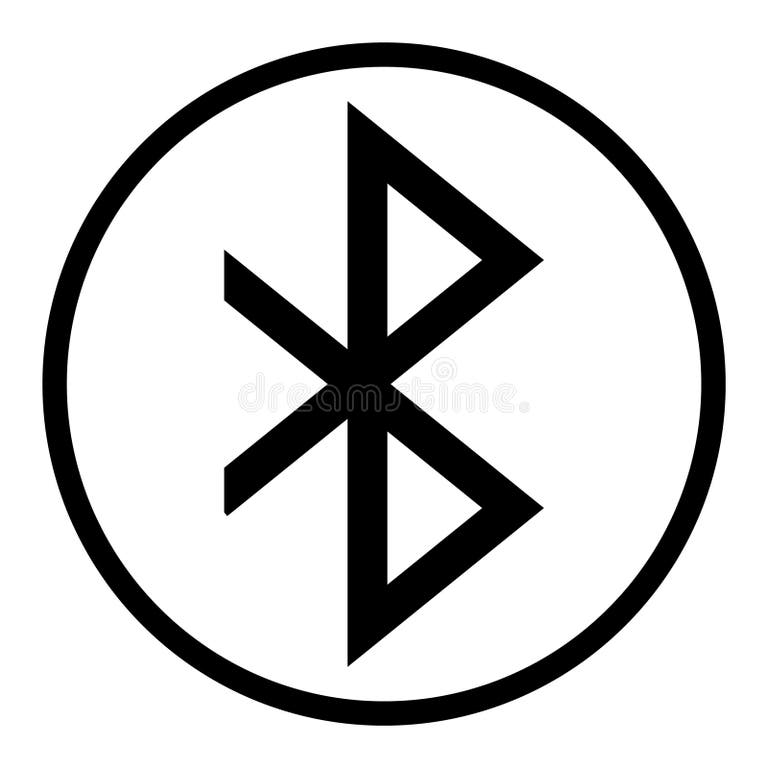 Bluetooth Technology Icon, Network Connection Web Symbol, Sharing Data ...