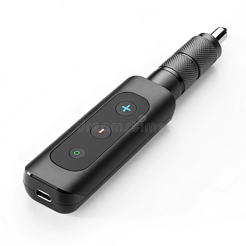 Bluetooth Transmitter on White Background Stock Illustration ...