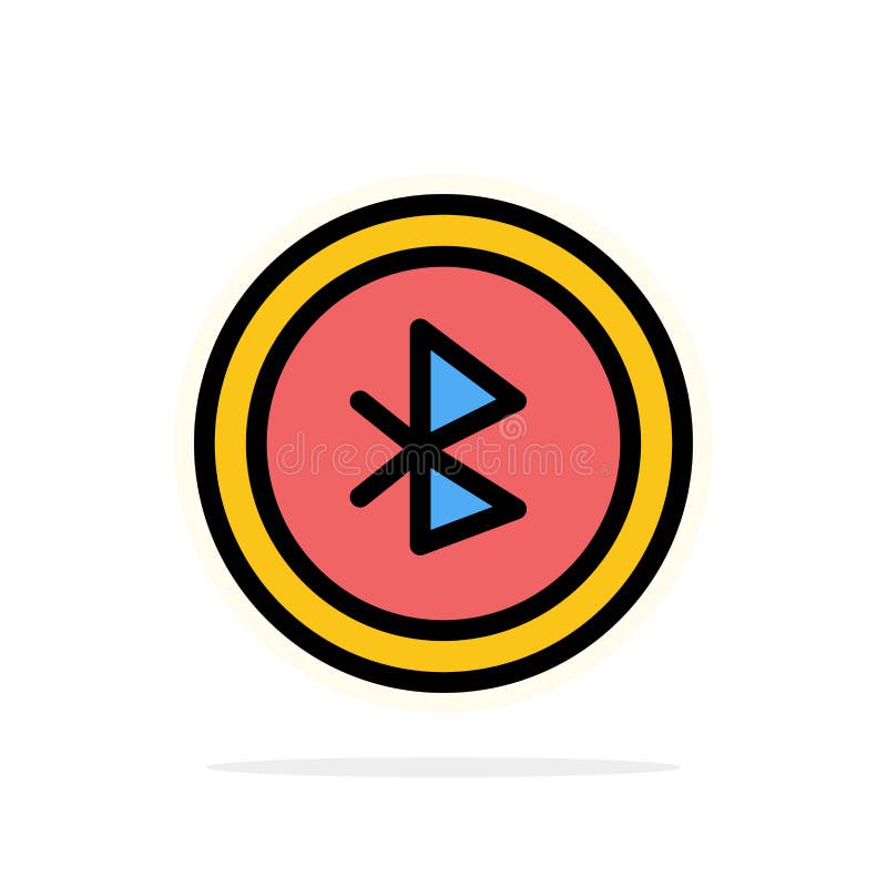 Bluetooth, Ui, User Interface Abstract Circle Background Flat Color ...