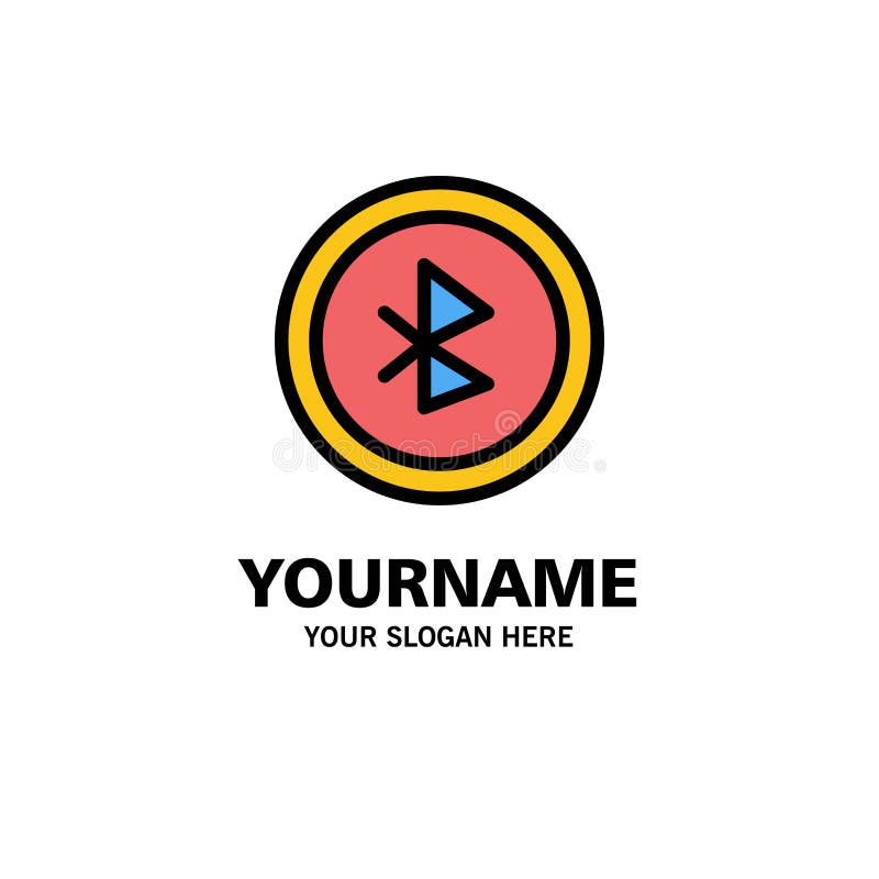 Bluetooth, Ui, User Interface Business Logo Template. Flat Color ...