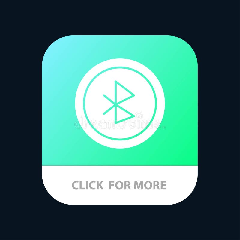 Bluetooth, Ui, User Interface Mobile App Button. Android and IOS Glyph ...