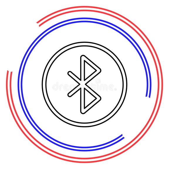 Bluetooth vector icon editorial image. Illustration of media - 188780460