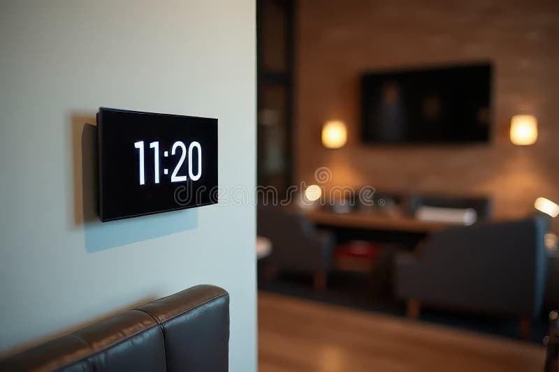 Bluetooth Wall Clock Connection Stock Illustration - Illustration of ...