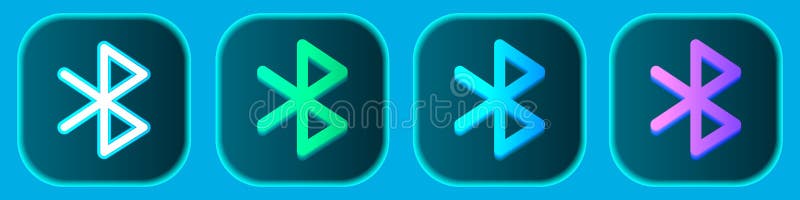 Bluetooth Wireless Icons Set. Vector Editorial Photo - Illustration of ...