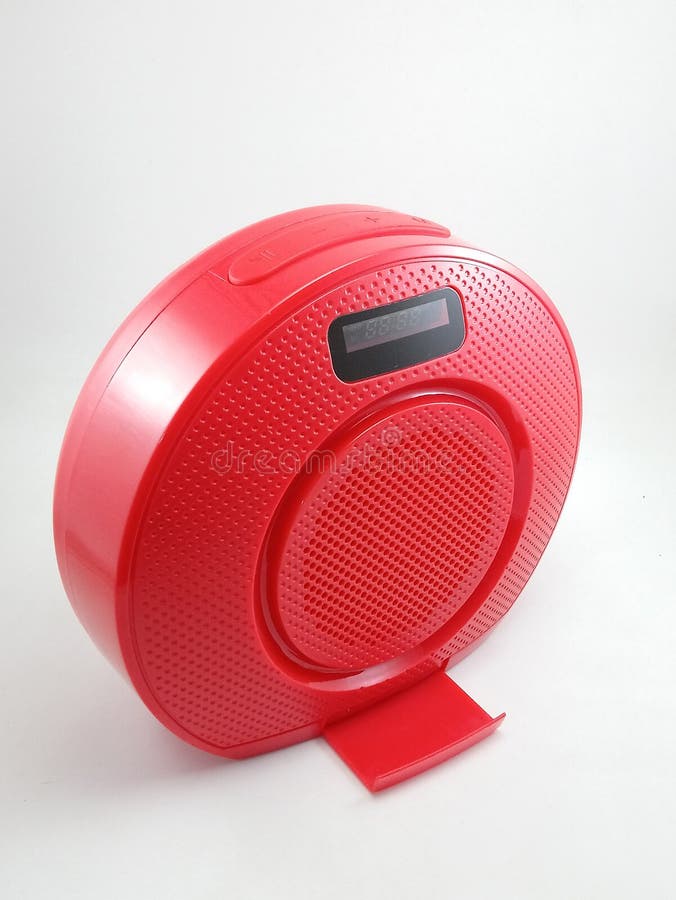 Bluetooth Wireless Speaker in Red Color Stock Image - Image of ...