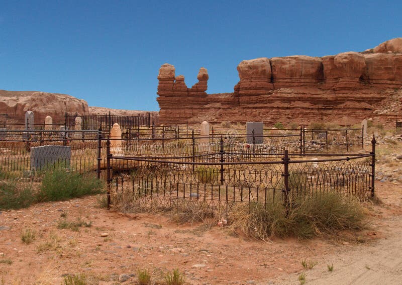 Bluff Cemetery stock photo. Image of desert, utah, sandstone - 54355038
