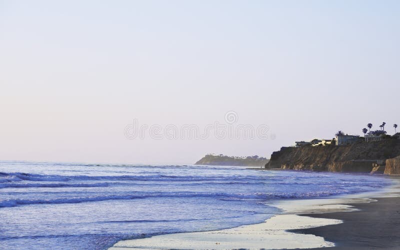 The Bluff Overlooking the Ocean Stock Image - Image of bluff ...