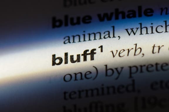 Bluff stock photo. Image of page, bluff, text, printed - 114405070