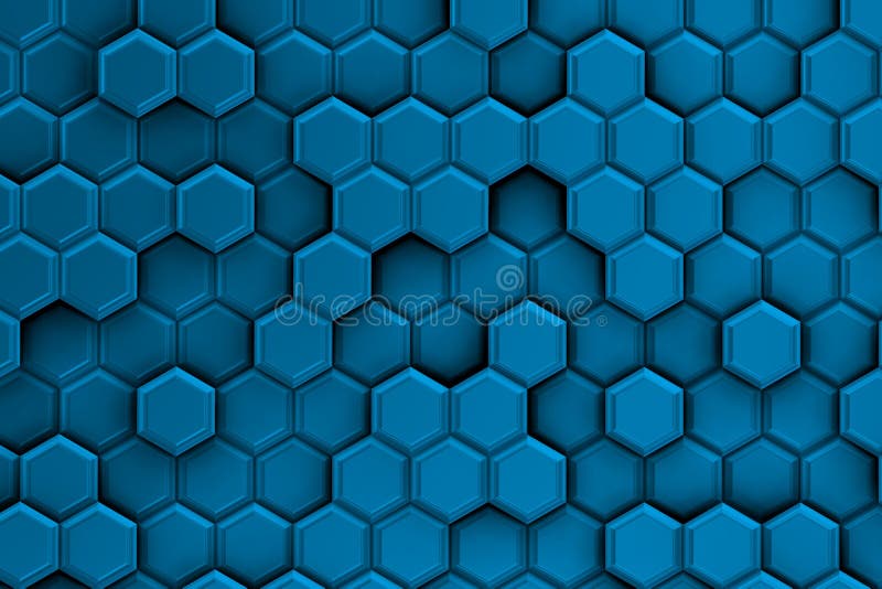 Bluish Background with Texture of Hexagons Stock Illustration ...
