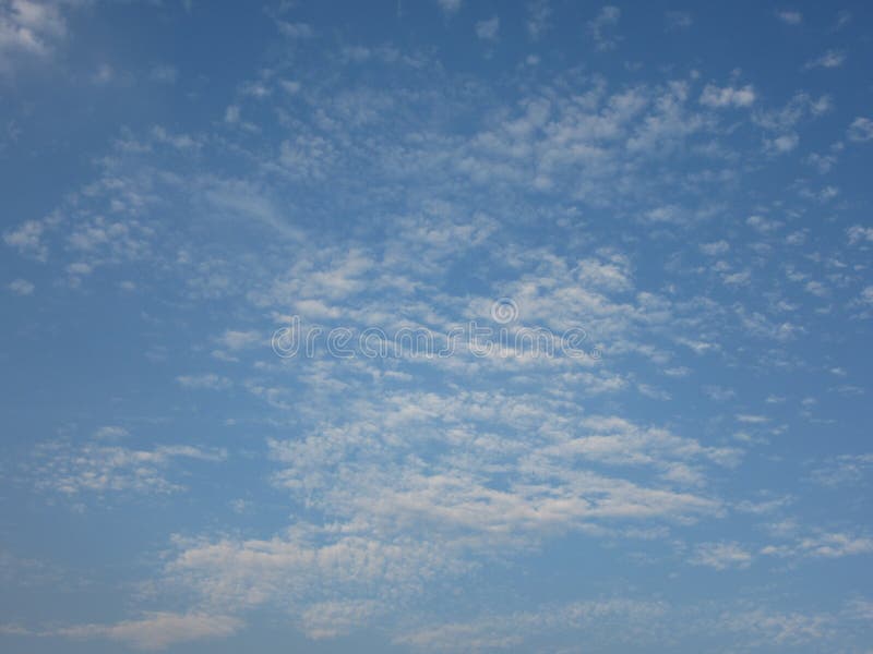 Bluish Sky with Clouds in Broad Daylight Stock Image - Image of broad ...