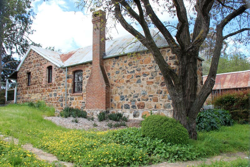 Blundell S Cottage in Canberra - Australia Stock Photo - Image of stone ...