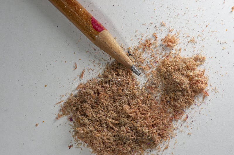 Pencil and Dust from Sharpener Stock Photo - Image of pencil, contrast ...