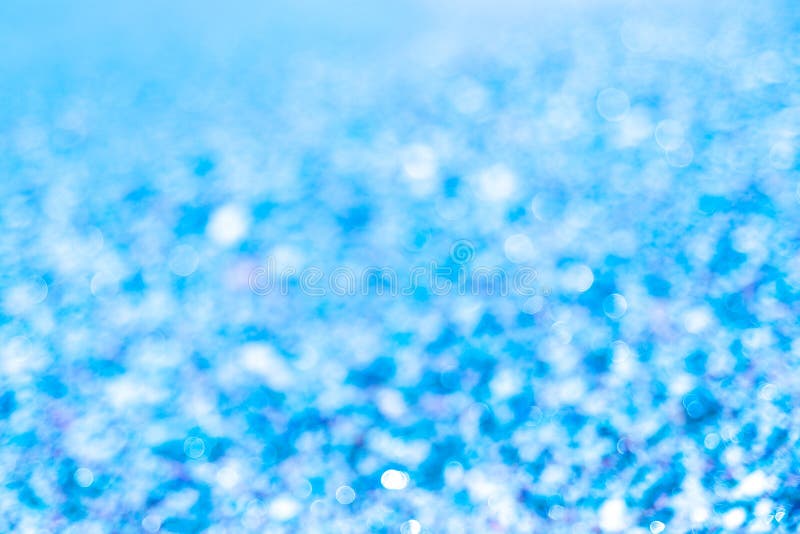 Blur Abstract Blue Background Twinkling Lights Bokeh Stock Image ...