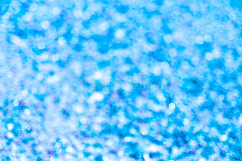 Blur Abstract Blue Background Twinkling Lights Bokeh Stock Image ...