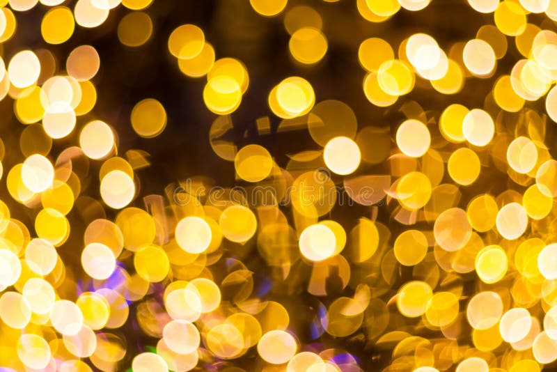 Blur - Abstract Bokeh Circle String Lights for Background Stock Image ...