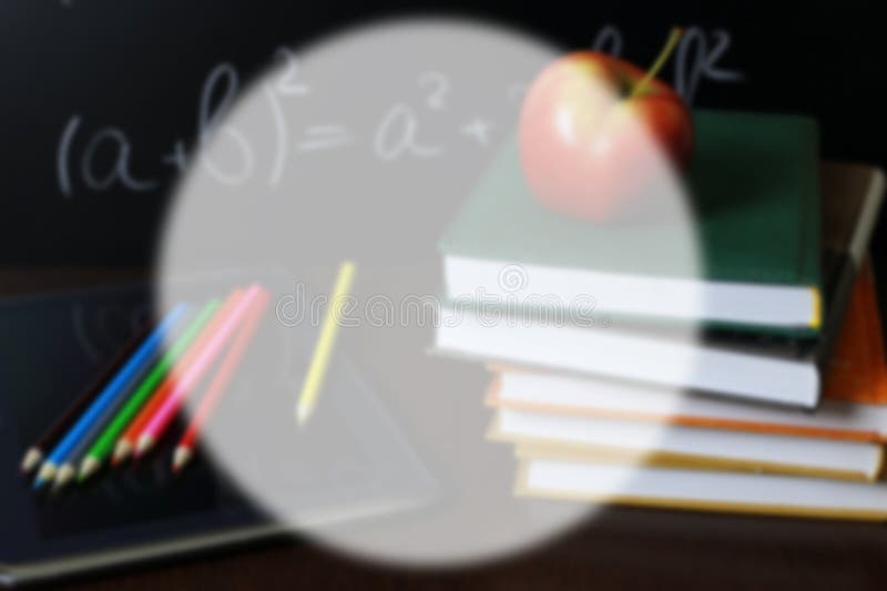 Blur Background Abstract Study Stock Image - Image of bookshelf ...