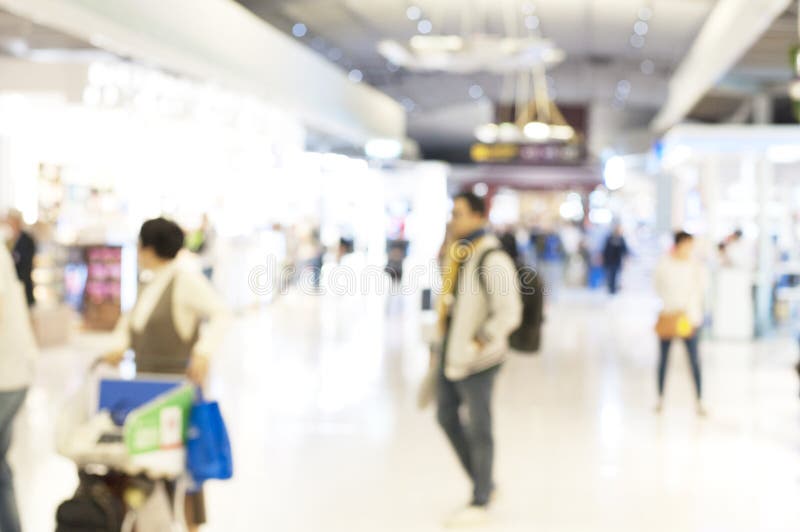 Blur Background with Customer in the Shopping Mall Stock Image - Image ...