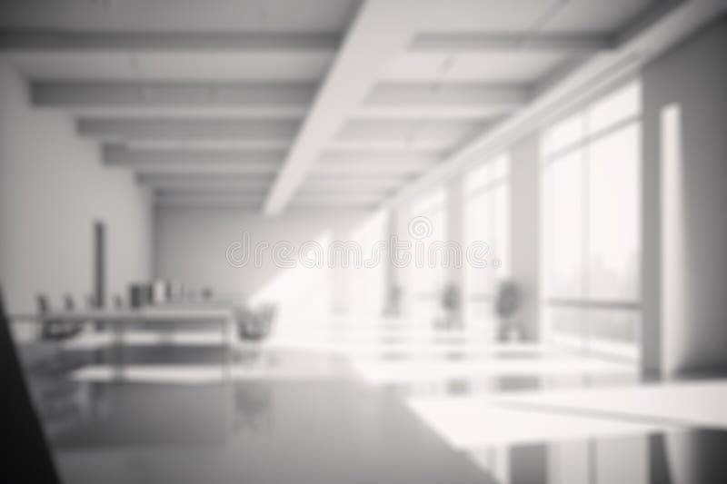 Empty Modern Office Background . Workspace Interior Design White Color ...