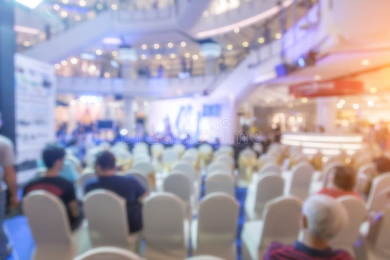 Blur Background, Seminar Event Hall Stock Image - Image of chair ...