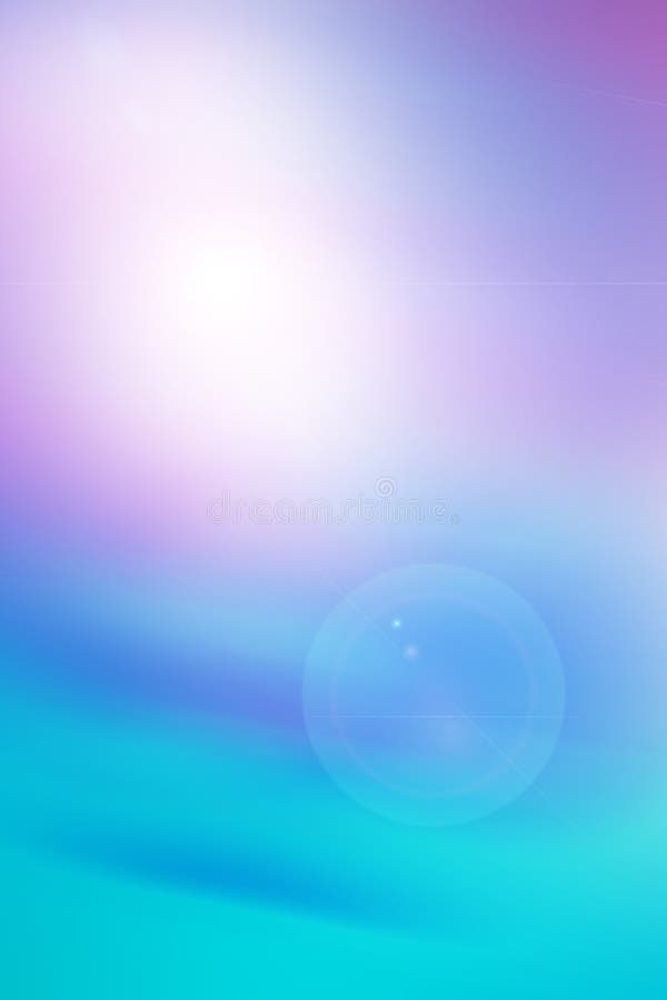 Blur Blue Violet Gradient Background with Len Flare Effect. Vertical ...