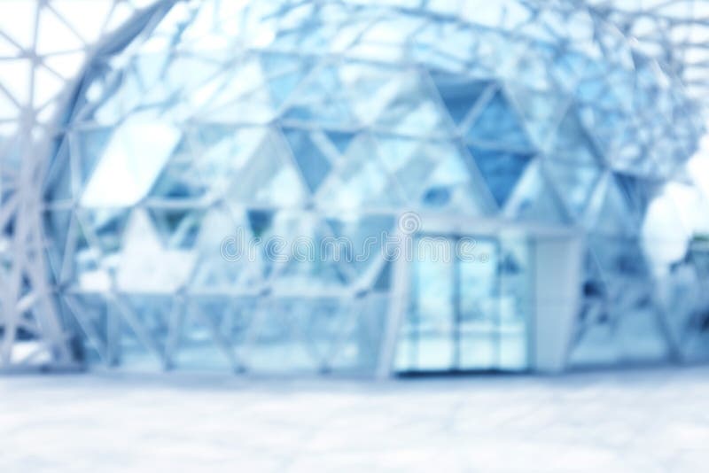 Blur Building Structures Aluminum Triangle Geometry. Stock Photo ...