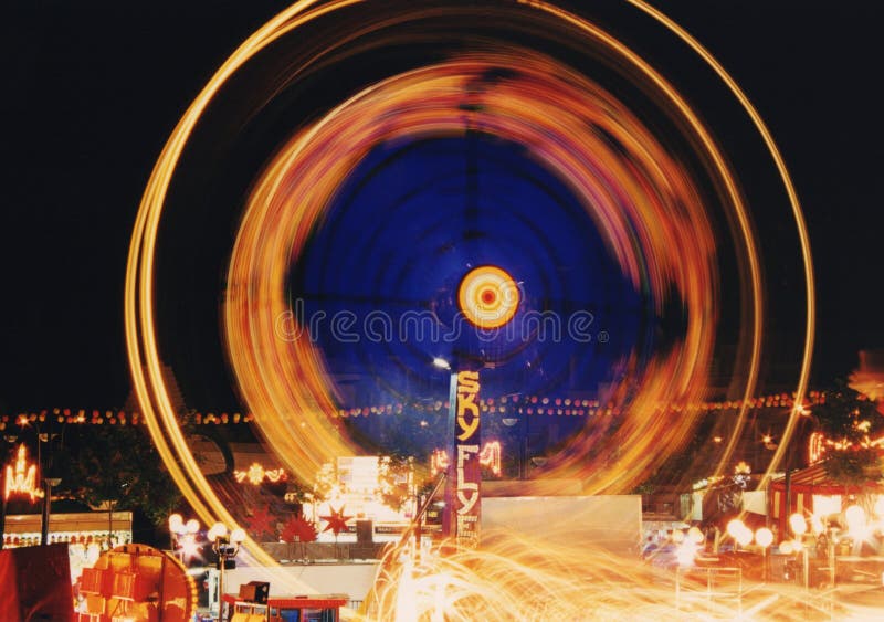 Blur Of Carnival Ride Picture. Image: 90997329
