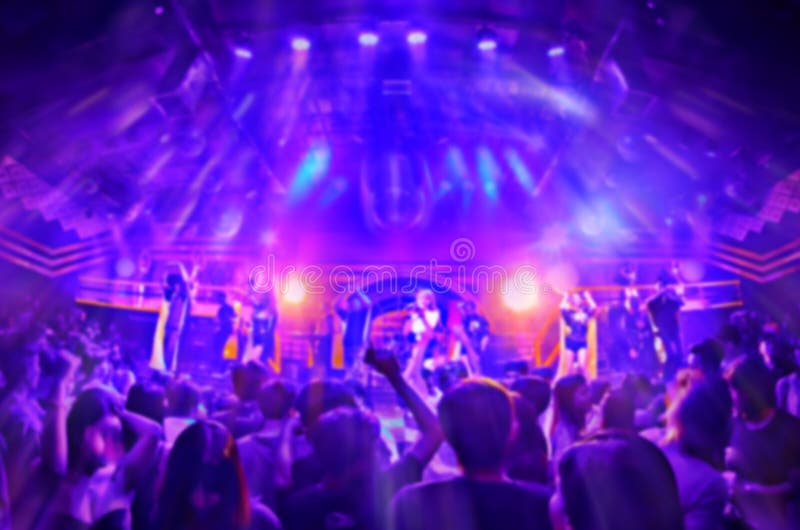 Club Party Is Blurred Background Stock Image - Image of musician ...