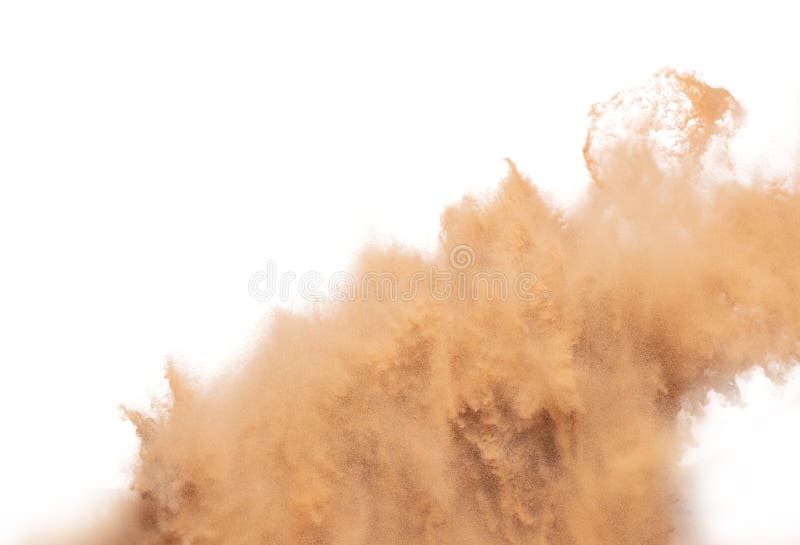 Blur Defocus Image of Small Fine Sand Flying Explosion, Golden Grain ...