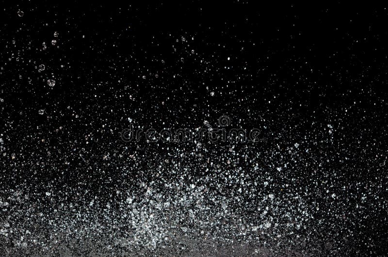 Blur Defocus Image of Water Hit Wall Ground, Explode into Drop Droplet ...