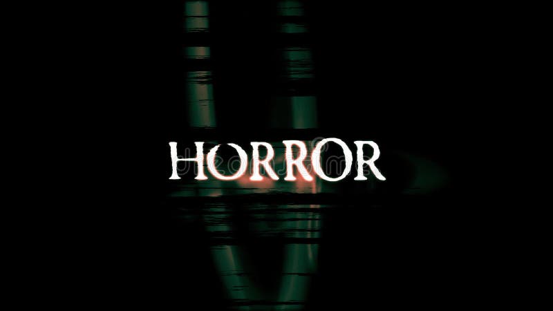 A Scary VHS Text, No Way Out, Appearing on the Screen with a Smoke ...