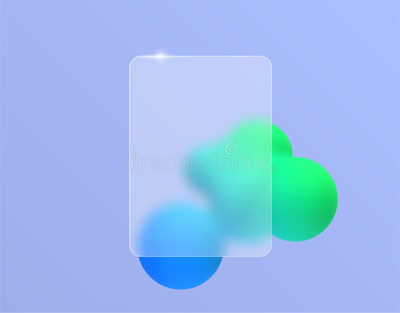 Blur glass effect. stock vector. Illustration of gradient - 297297997