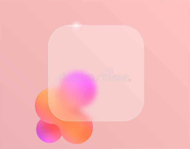 Blur glass effect. stock vector. Illustration of futuristic - 297298063