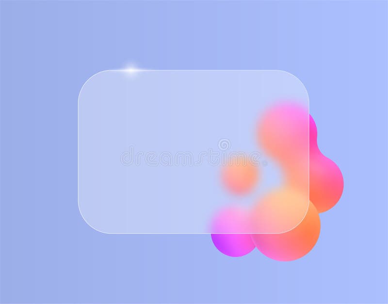 Blur glass effect. stock vector. Illustration of morphism - 297298086