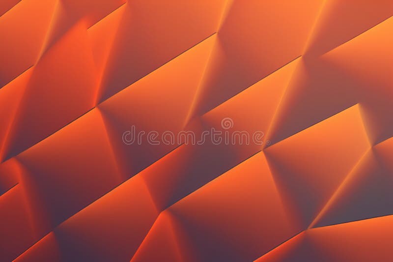 Blur Glow Geometric Texture Orange Triangle Shape Generative Ai Stock ...