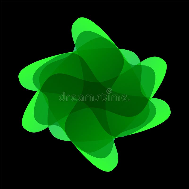 Blur Gradient Colors Logo with Soft Transition Effect. Abstract Green ...