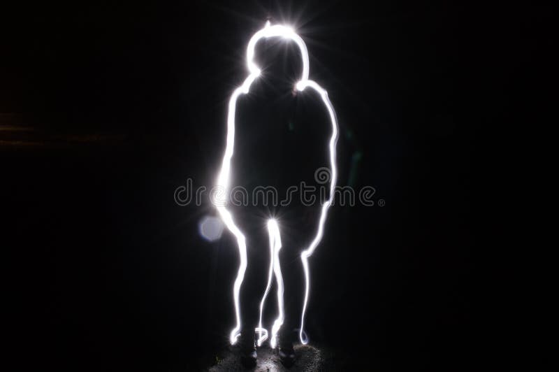 Blur human just standing stock illustration. Illustration of aurora ...