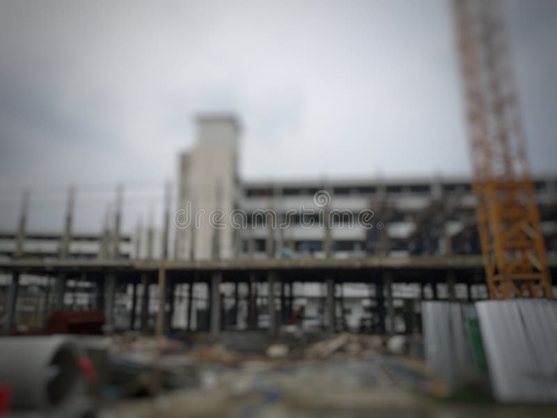 Blur Industry Construction Zone, Working Zones, Building Stock Photo ...