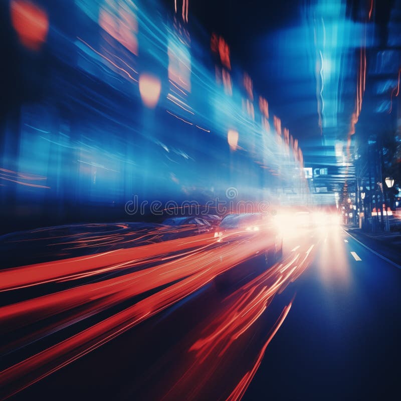 Blur Light for Abstract Background , Moving Light. on the Road for ...