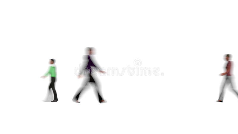 Blur People Crowd on White Bg Stock Footage - Video of society, person ...