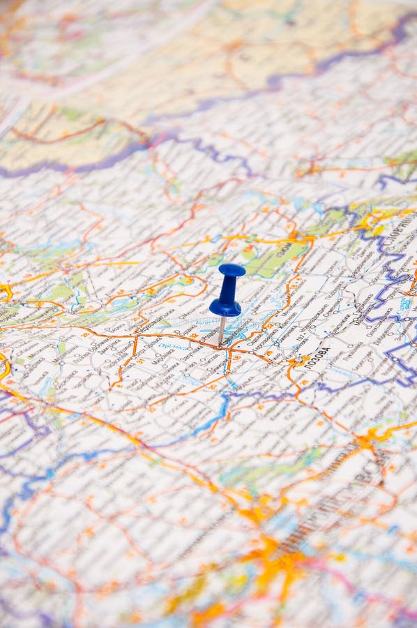 Blur pin on a map stock image. Image of guide, goal, close - 33706735