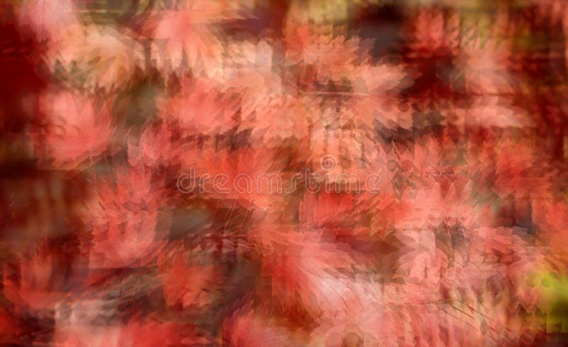 Blur of red maple leaves stock image. Image of unfocused - 1408989